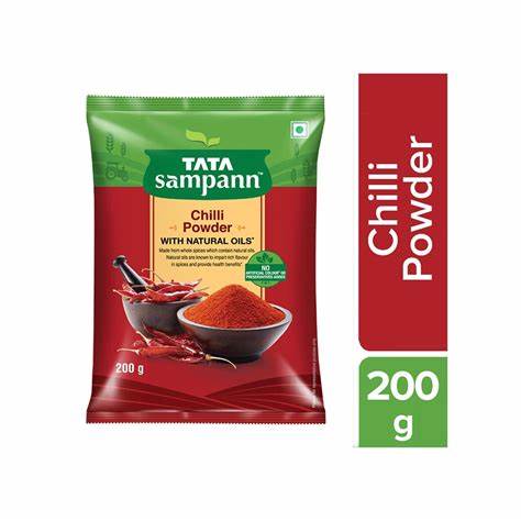 Tata Red Chillli Powder 200gm – Fine India Grocers